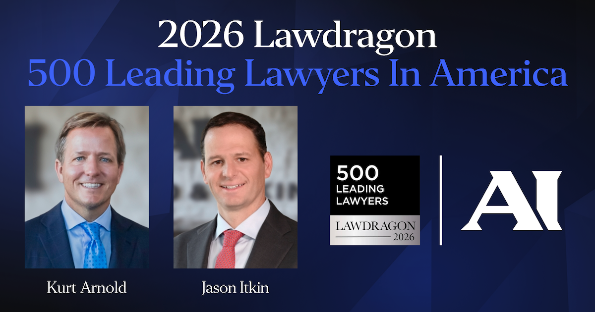 Arnold & Itkin Founders Named to 2026 Lawdragon 500 Leading Lawyers in ...